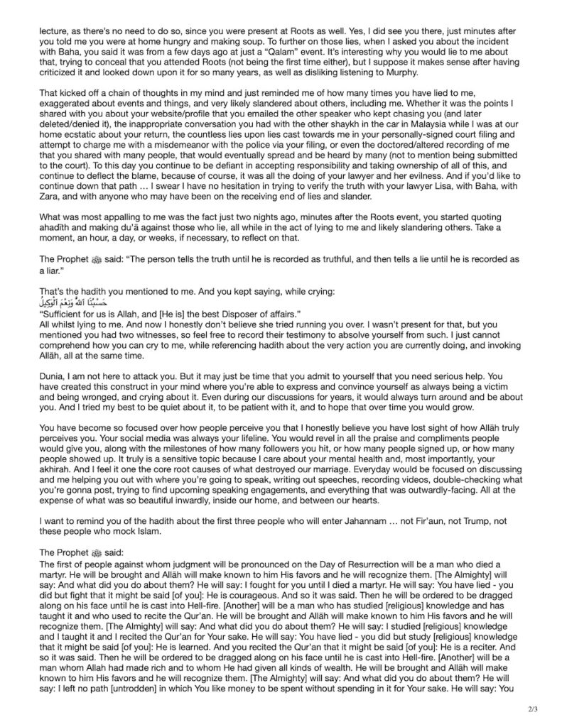 Dunia Shuaib – Case Details - Behind Veils