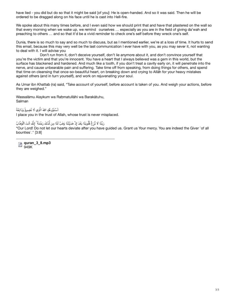 Dunia Shuaib – Case Details - Behind Veils